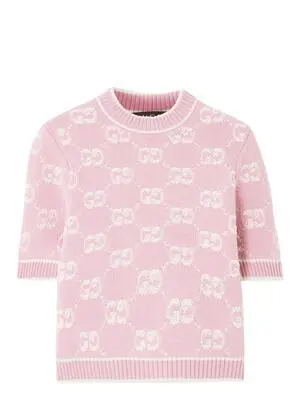 GUCCI Wool Bouclé-Jacquard Sweater