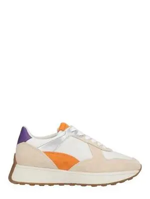 Geox Leather And Textile Low-top Sneakers - White