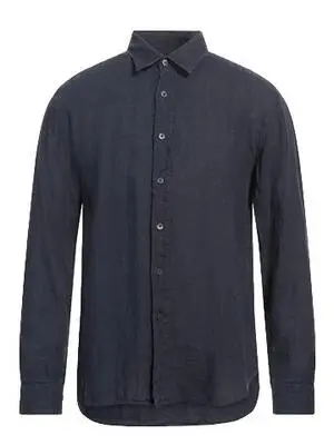 120% Lino Shirt Size Linen - Navy