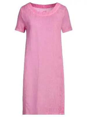 120% Lino Mini Linen Dress - Pink