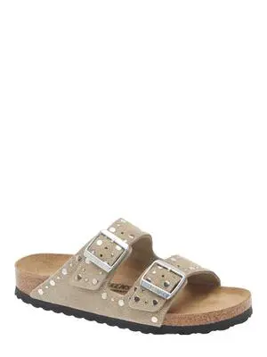 BIRKENSTOCK Birkenstock Arizona Studded Slide Sandal Taupe
