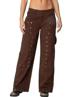 EDIKTED EDIKTED Studded Low Rise Carpenter Jeans