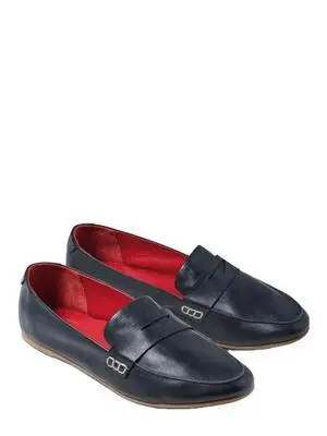 Beek Moorhen Penny Loafer - Black Leather