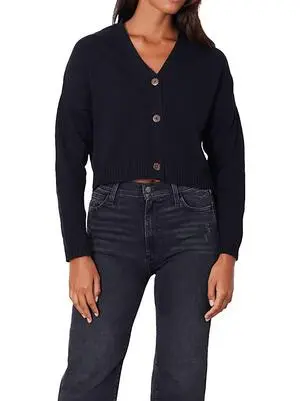 PANEROS CLOTHING Paneros Clothing Diana Cropped Cardigan Black