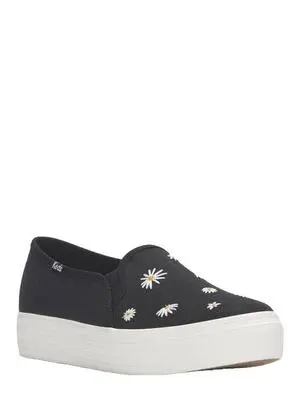 Keds® Keds® Triple Kick Slip-On Sneakers Black/ Snow White