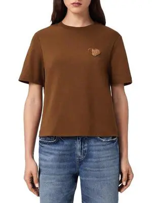 ALLSAINTS Lover Lisa T-shirt - Bottle Brown
