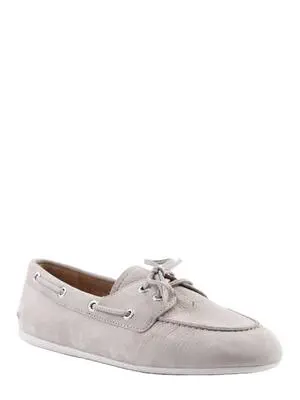 Sperry Sperry Slim Boat Shoe Pumice Leather Suede