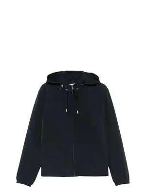 Sandro Zip-up Hooded Jacket - Blue