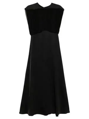 Zimmermann Crush Bias Midi Dress - Black