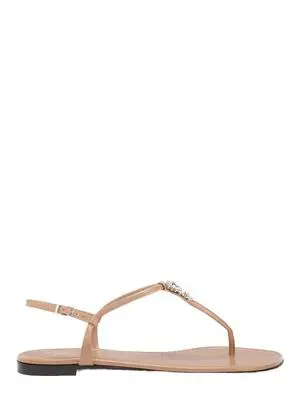 GIUSEPPE ZANOTTI Anyelle Thong Sandals - Beige