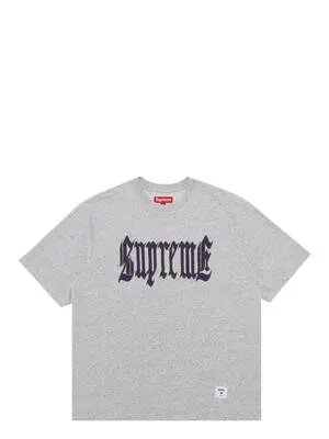 Supreme Old English Short-sleeve Top 'heather Grey' Grey