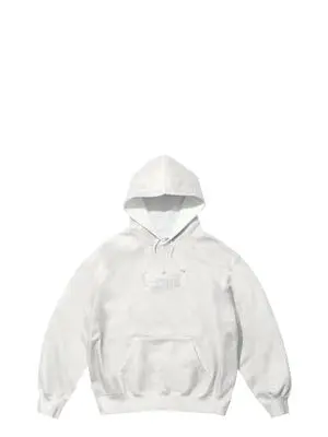 Supreme X Mm6 Maison Margiela Foil Box Logo Hooded Sweatshirt - White