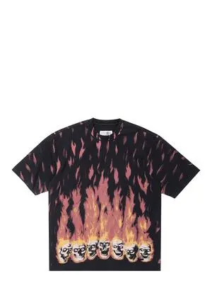 Supreme X Mm6 Maison Margiela Liquid Blue Oversized Tee 'black' Black