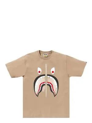 A BATHING APE Mad Shark Tee 'beige' Tan