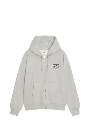 StÜssy X Nike Fleece Zip Up Hoodie - Grey