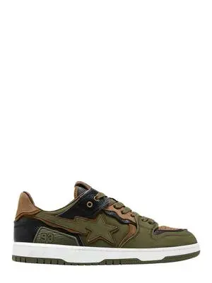 A BATHING APE Sk8 Sta #6 Sneakers - Green