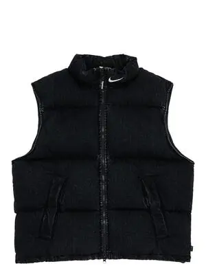 Supreme X Nike Denim Puffer Vest - Black