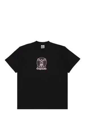 CAPSULE Vitruvian Icon T-shirt /pink - Black
