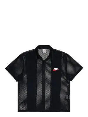Supreme X Nike Mesh Short-sleeve Shirt - Black