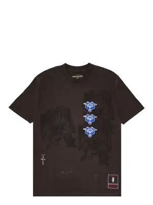CACTUS JACK BY TRAVIS SCOTT X Mitchell & Ness University Of Kentucky Seal Tee - Brown