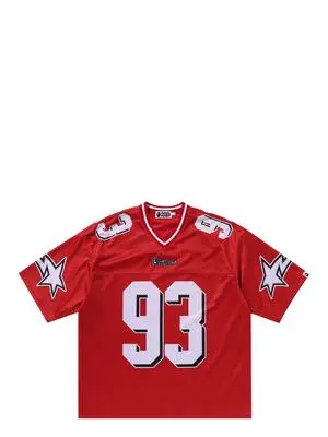 A BATHING APE Football Relaxed Fit Tee - Red