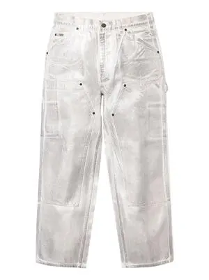 Supreme X Mm6 Maison Margiela Foil Double Knee Painter Pant - Silver