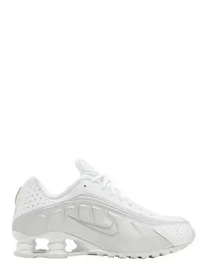 Nike Shox R4 'white Metallic' Sneakers - Silver