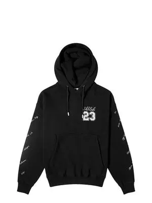 Off-White 23 Logo Skate Hoodie - Black