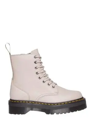 Dr. Martens Jadon 3 Pisa Leather Platform Boots - Cream