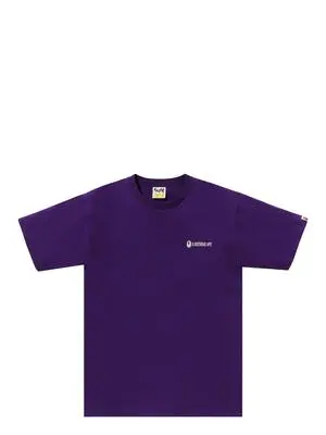 A BATHING APE Small Logo Tee - Purple