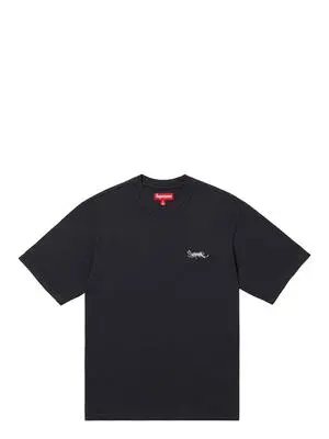 Supreme Washed Tag Short-sleeve Top 'black' Black