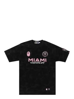 A BATHING APE X Inter Miami Cf Camo Tee - Black