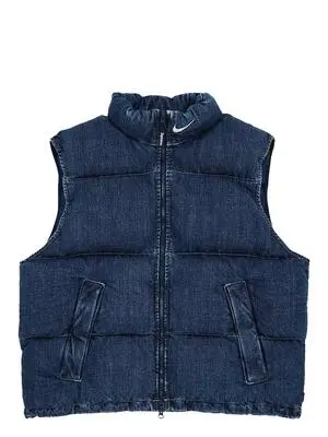 Supreme X Nike Denim Puffer Vest - Blue