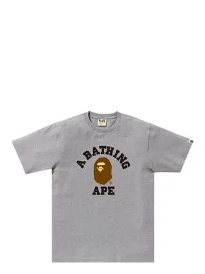A BATHING APE College Tee - Grey