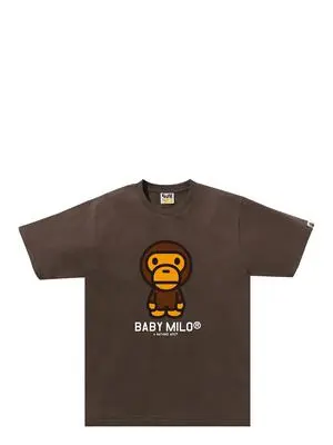 A BATHING APE Baby Milo Tee 'brown' Brown