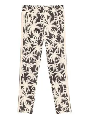 Palm Angels Palms All Over Track Pants /white - Black