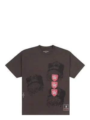 CACTUS JACK BY TRAVIS SCOTT X Mitchell & Ness University Of Houston Seal Tee - Brown