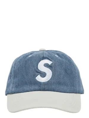 Supreme 2-tone S Logo 6-panel Hat - Blue