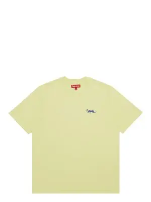 Supreme Washed Tag Short-sleeve Top 'bright Yellow' Yellow