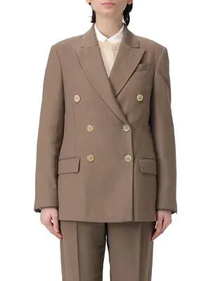 Brunello Cucinelli Double-Breasted Jacket Cocoa