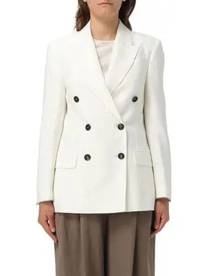 Brunello Cucinelli Double-Breasted Jacket Natural