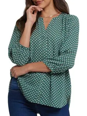 NYDJ Pintuck Top - Adeline Dots
