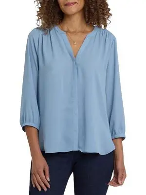 NYDJ Pintuck Top - Mountain Spring