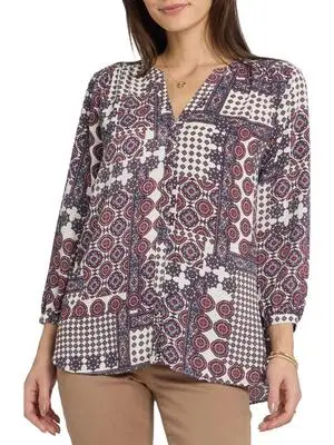 NYDJ NYDJ Pintuck Top Vintage Patchwork