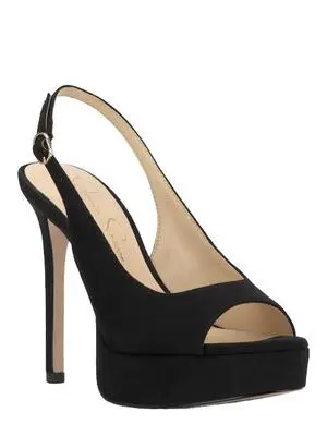 Jessica Simpson Jessica Simpson Sibilla Slingback Platform Sandal Black