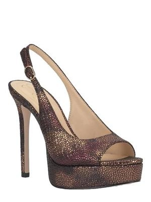 Jessica Simpson Jessica Simpson Sibilla Slingback Platform Sandal Bronze Multi