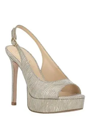Jessica Simpson Jessica Simpson Sibilla Slingback Platform Sandal Light Gold