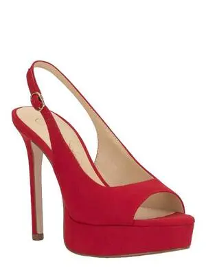Jessica Simpson Jessica Simpson Sibilla Slingback Platform Sandal Red Muse