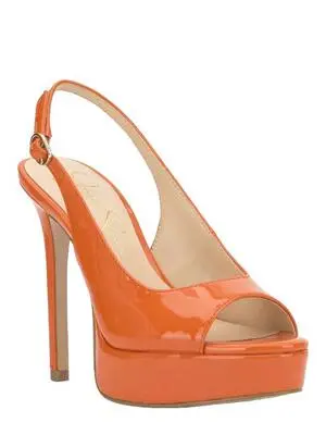Jessica Simpson Jessica Simpson Sibilla Slingback Platform Sandal Tangerine