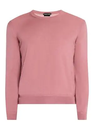 TOM FORD Cashmere And Silk Crewneck Sweater - Dusty Rose